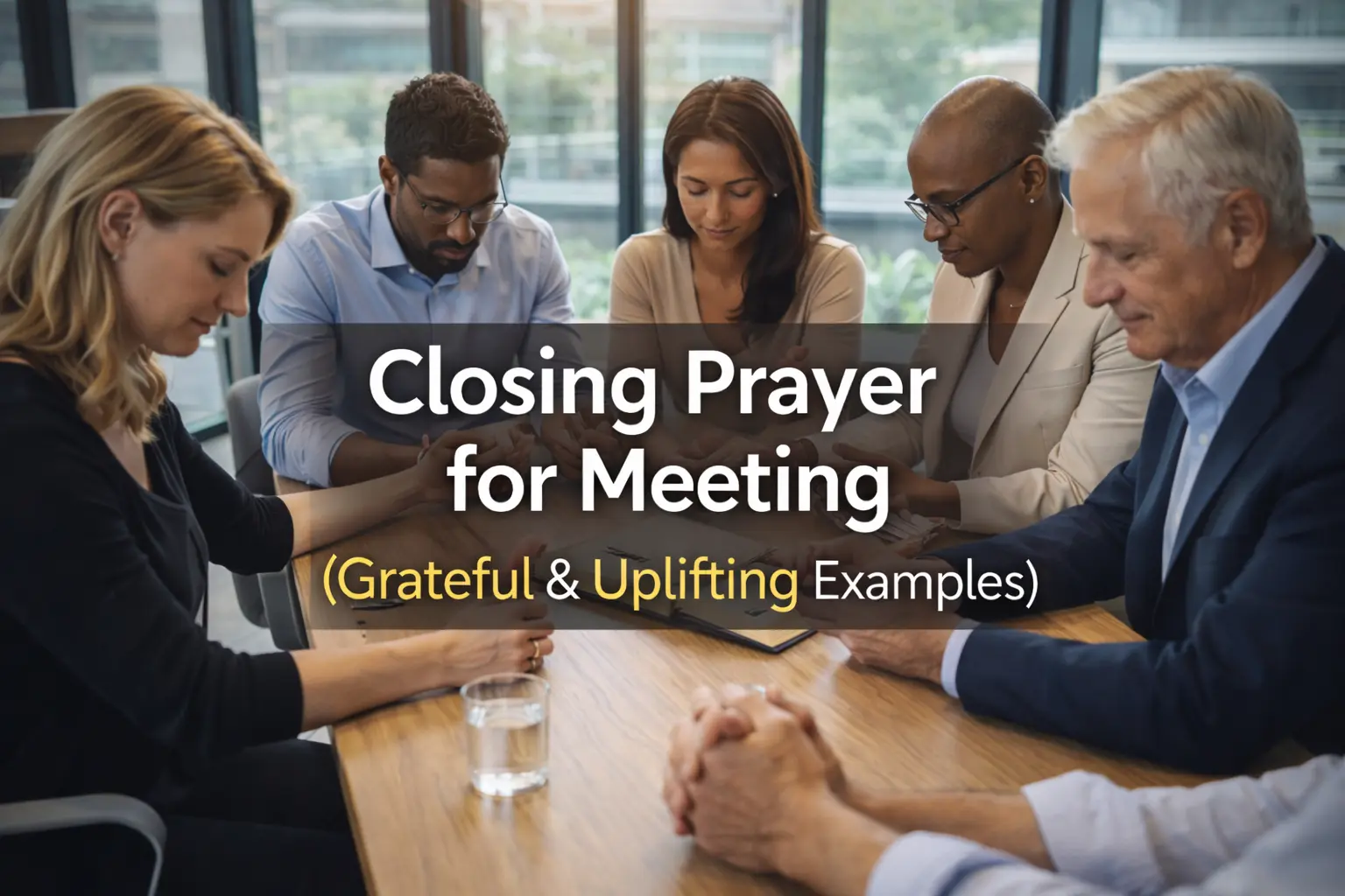 Closing Prayer for Meeting: 21 Short & Powerful Examples